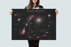 Galaxy Size Comparison Chart - Poster – Things Of The Stars