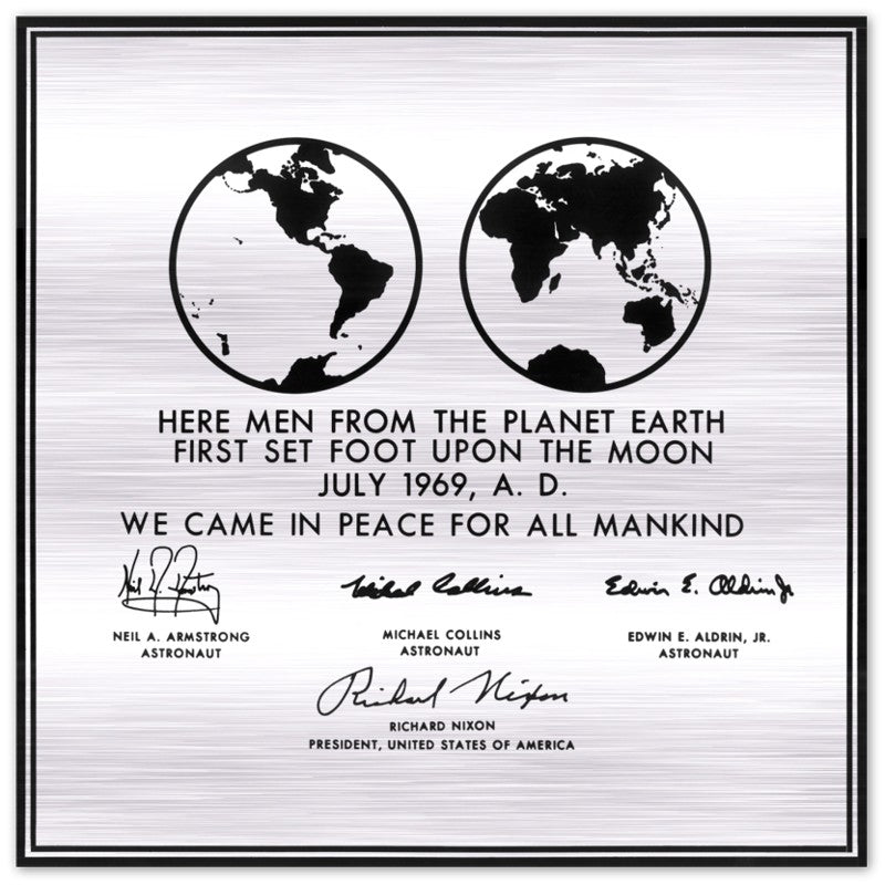 Apollo 11 Plaques Metal Replica – Things Of The Stars