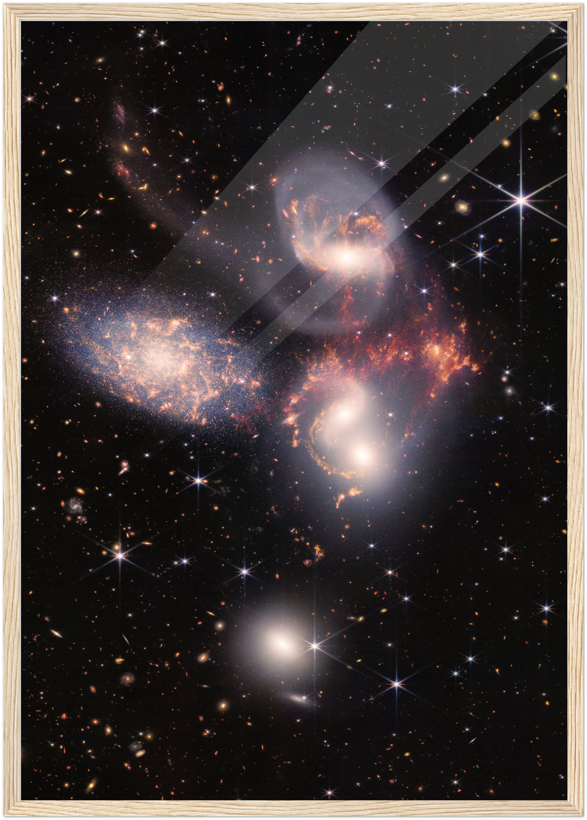 Stephan Quintet JWST Vertical NASA Poster – Things Of The Stars