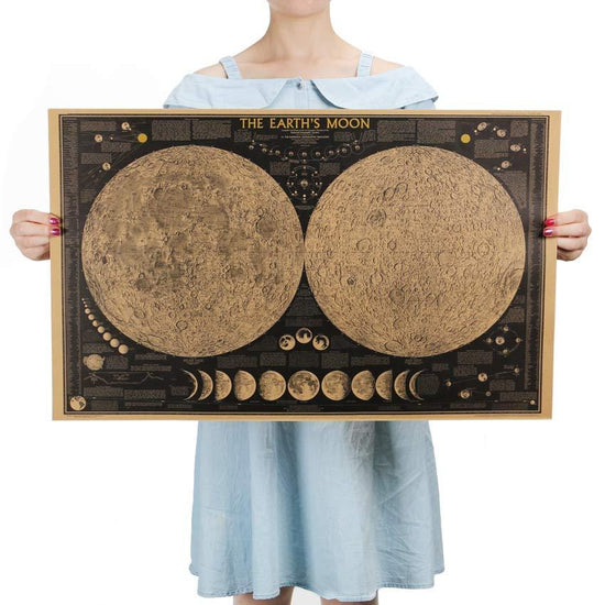 Vintage Moon Map Poster – Things Of The Stars